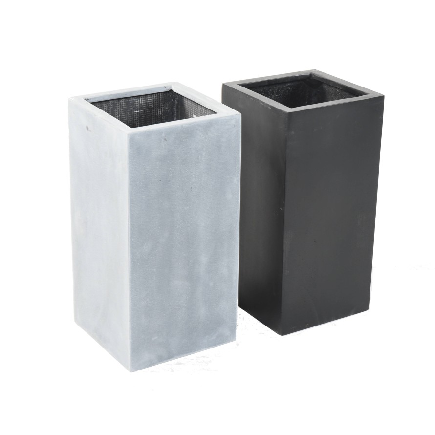 40cm White Fiberstone Jumbo Planter